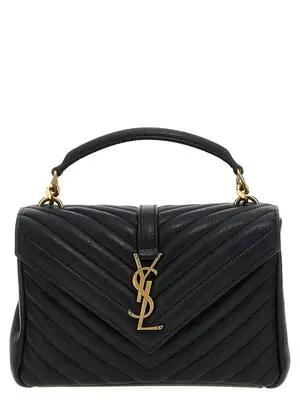 Saint Laurent College' Midi Crossbody Bag - Black