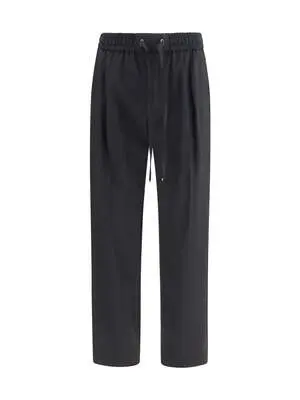 Dolce & Gabbana Wool Gabardine Jogger Pants - Black