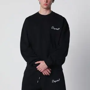 Dsquared2 Embroidered Logo Relaxed-fit Sweatshirt - Black