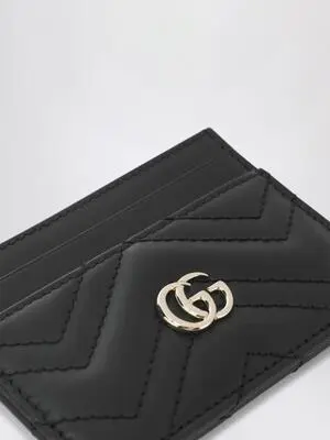 Gucci Gg Chevron Leather Card Holder