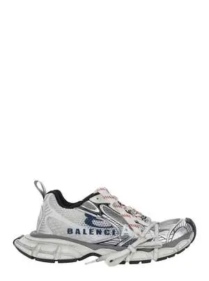 Balenciaga 3xl' Low Top Sneakers With Logo Lettering On The Side In Tech Fabric - Multicolor