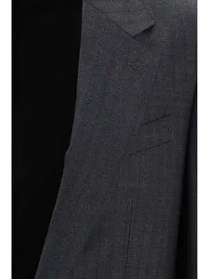 Dolce & Gabbana Virgin Wool Single-breasted Blazer - Gray