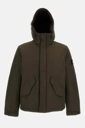 Stone Island Water-repellent Short Hooded Parka - Multicolor