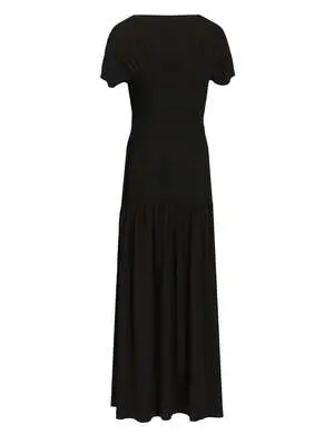 TOTEME Pleated Jersey Dress - Black