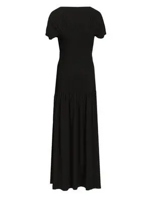 TOTEME Pleated Jersey Dress - Black