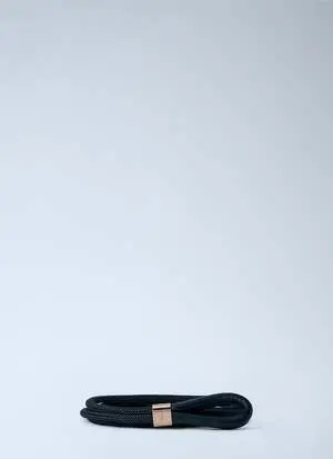 Max Mara Braided Leather Belt - Black