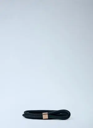 Max Mara Braided Leather Belt - Black