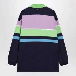 Versace Cotton-jersey Striped Mini Dress - Multicolor