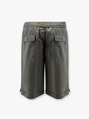 Dolce & Gabbana Cotton Shorts With Logo Detail - Multicolor