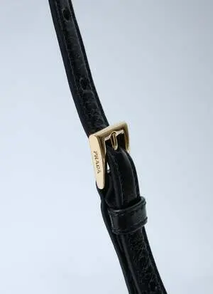 Prada Medium Leather Handbag - Black