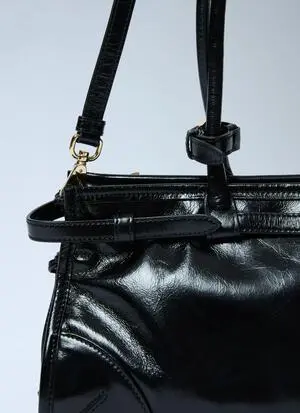 Prada Medium Leather Handbag - Black