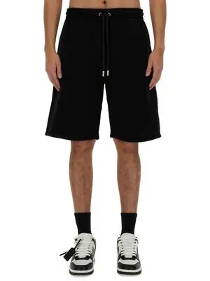 Off-White Bermuda With Logo - Black