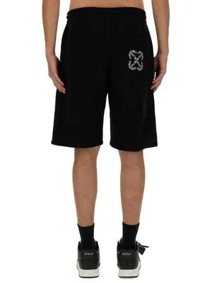 Off-White Bermuda With Logo