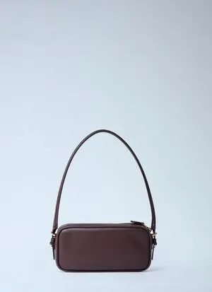 Miu Miu Softy Leather Shoulder Bag - Brown