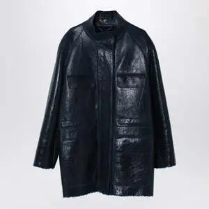 Fendi Dark Sheepskin Jacket - Blue