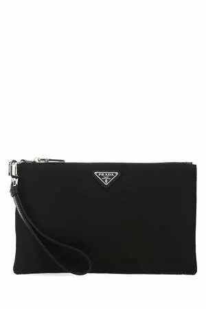 Prada Re-nylon Clutch - Black