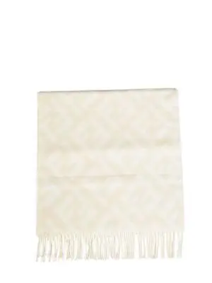 Fendi Silk Camelia Cashmere Ff Scarf - Multicolor