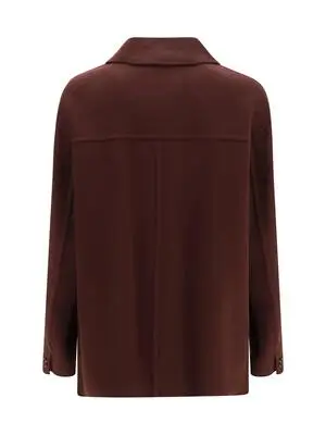 Max Mara Virgin Wool Coat - Multicolor