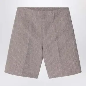 Fendi Jacquard Bermuda Shorts - Green