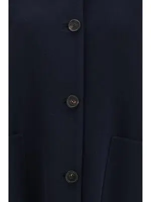 Max Mara Giugno Virgin Wool Coat - Blue