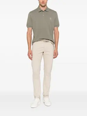 Brunello Cucinelli Logo Cotton Polo Shirt