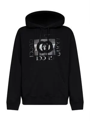 Gucci Cotton Jersey Printed Hoodie - Multicolor
