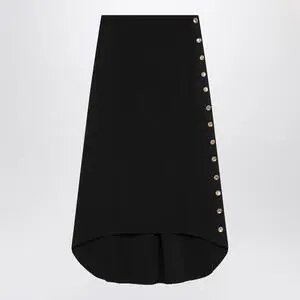 Givenchy Milan Stitch Skirt With Buttons - Black