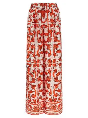 Dolce & Gabbana Maiolica' Pants - Orange