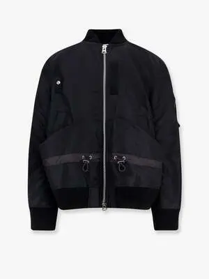 Sacai Nylon Bomber Jacket - Black