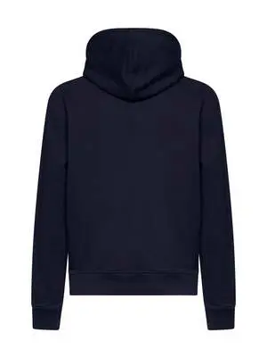 AMI Paris Midnight Blue Cotton De Cœur Hoodie