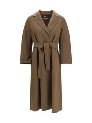 Max Mara Esturia Virgin Wool Coat - Brown