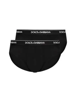 Dolce & Gabbana Bi-pack Briefs Brando - Black