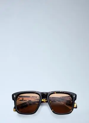 JACQUES MARIE MAGE Yves Sunglasses - Brown