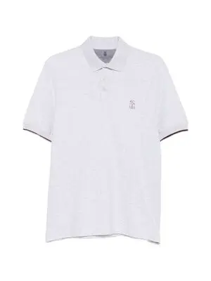 Brunello Cucinelli Logo Cotton Polo Shirt
