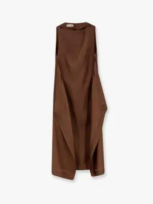 Alberta Ferretti Silk Long Dress - Multicolor