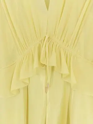 Alberta Ferretti Satin Long Dress