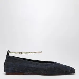MARIA LUCA Denim Augusta Ballerina - Blue