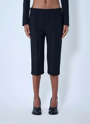 Chloé Cropped Tailored Pants - Black