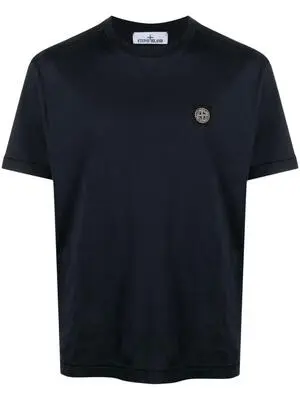 Stone Island Logo Cotton T-shirt - Multicolor
