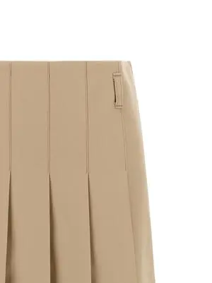 A.p.c. Organic Cotton Midi Skirt - Cream