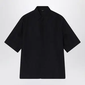 Fendi Ff Jacquard Linen Shirt - Black