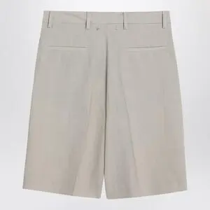 GOLDEN GOOSE Beige Melange Wool-blend Bermuda