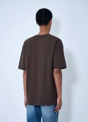 LEMAIRE Boxy Ss T-shirt - Brown