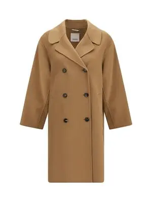 Max Mara Magnolia Double-breasted Virgin Wool Coat - Cream