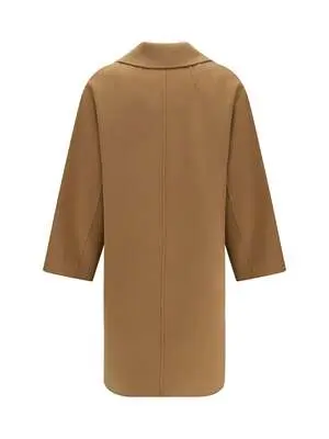 Max Mara Magnolia Double-breasted Virgin Wool Coat - Cream