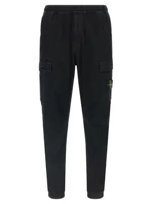 Stone Island Cargo Trousers - Black