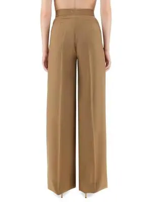Max Mara Wide Pants Fernet - Cream