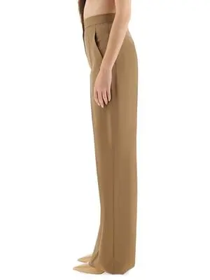 Max Mara Wide Pants Fernet - Cream