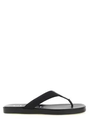 Gucci Jacquard Thong Sandals - Black