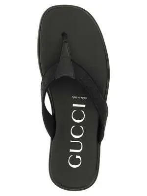 Gucci Jacquard Thong Sandals